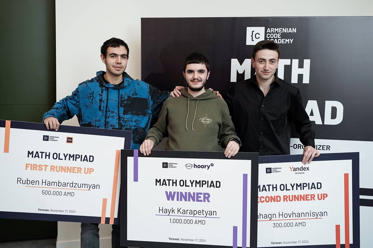 Հայտնի են Հայաստանում մեծահասակների մաթեմատիկայի 2-րդ օլիմպիադայի հաղթողները - How2B